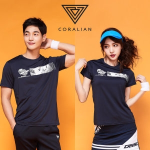 코랄리안 CRT B1082 B2082 남녀 반팔 티셔츠 CORALIAN 남성 여성 반팔티 CRT-B1082 CRT- - 에누리 가격비교