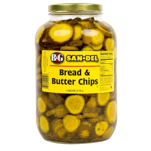 B&G 피클 3.78L 브레드 앤 버터 칩스 B&G 1 Gallon Sliced Bread and Butter Pickle ...