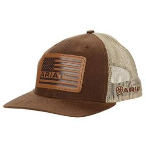 ARIAT Oilskin USA Flag Leather Patch Cap 47838148 - 에누리 가격비교