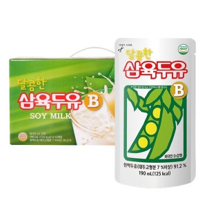 삼육식품 달콤한 삼육두유 B 파우치 190ml [15개] - 에누리 가격비교