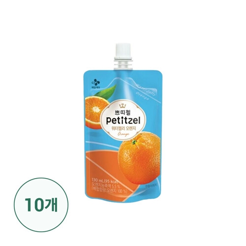 CJ제일제당 쁘띠첼 워터젤리 오렌지 130ml [10개] - 에누리 가격비교