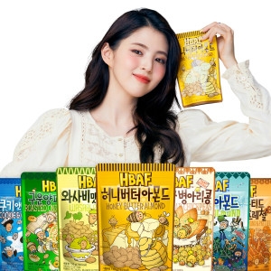 길림양행 HBAF 허니버터 아몬드 130g x 7개 + 카라멜 솔티드 땅콩 앤 프레첼 120g - 에누리 가격비교
