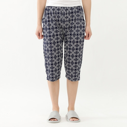 미소로 WEP7011-4NB 여성 쿨 냉감 실내복 여자 7부 파자마 잠옷 바지 하의 - 에누리 가격비교