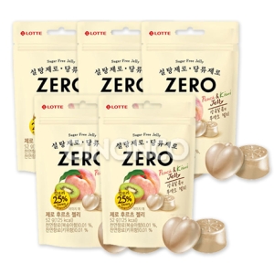 '롯데제과 제로 후르츠 젤리 52g[5개]' 최저가 쇼핑 정보 - 에누리가격비교