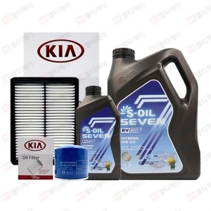 에스오일 K7 하이브리드 엔진오일 세븐골드EV 0W20 5L + 모비스 순정 필터 세트 - 에누리 가격비교