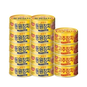 동원F&B 라이트 스탠다드 참치 85g x 10캔 + 고추 참치 85g x 4캔 - 에누리 가격비교
