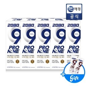 애경 2080 프로나인 오리지날 130g x 5개 + 치약 50g x 2개 [1세트] - 에누리 가격비교