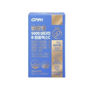 GNM자연의품격 비오틴 5000 비타민B 컴플렉스C 500mg 60정 [1개] - 에누리 가격비교