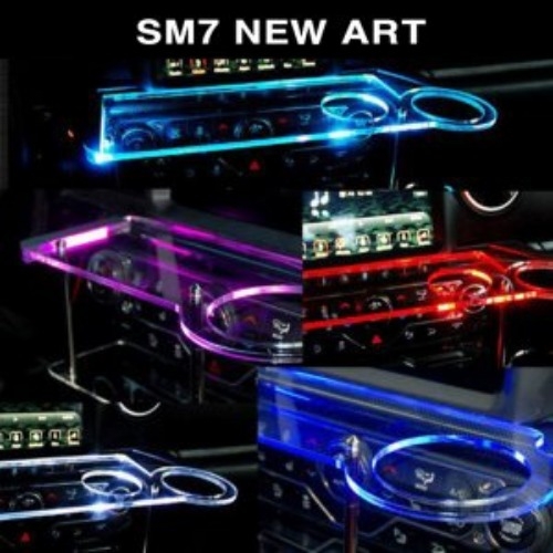 아트엑스 SM7 뉴아트 SM7 구형 USB 5V LED 2단 차량용 무중력테이블 컵홀더 식탁 자동차 선반 핸드폰 거치대 수납용품 : 에누리 가격비교
