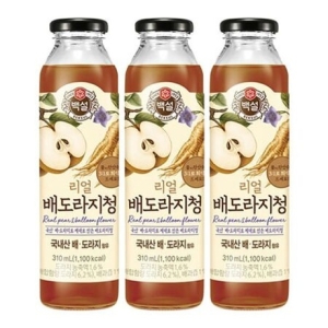 CJ제일제당 백설 리얼배도라지청, 310ml, 3개 - 에누리 가격비교