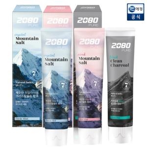 애경 2080 퓨어 마운틴 크리스탈 민트 솔트 치약 150g[12개] - 에누리 가격비교