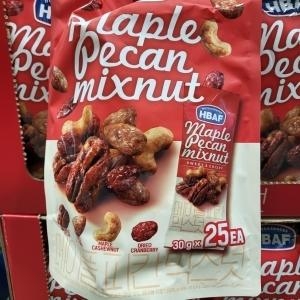 (주)바프 HBAF 메이플 피칸 믹스넛 30g x 25입 750g - 에누리 가격비교