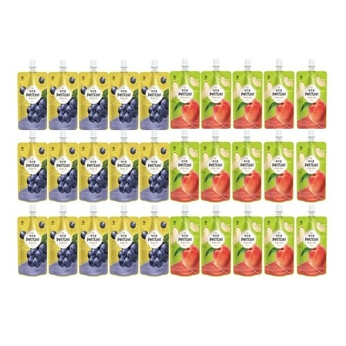 CJ제일제당 쁘띠첼 워터젤리 복숭아 130ml x30개 - 에누리 가격비교