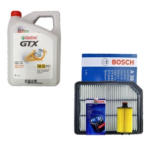 캐스트롤 GTX SP/C3 5W30 6L + 보쉬필터 G4렉스턴(요소수적용)디젤 - 에누리 가격비교