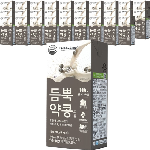 유기농마루 듬뿍약콩두유 190ml 32개 : 에누리 가격비교