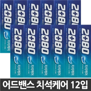 애경 2080 어드밴스 블루 치석케어 치약 120g[12개] - 에누리 가격비교