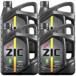 SK 지크 ZIC X7 제로 0W30 4L x4개 PAO 가솔린 LPG 합성유 - 에누리 가격비교