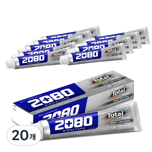 애경 2080 시그니처 토탈샤인 치약 150g [20개] - 에누리 가격비교