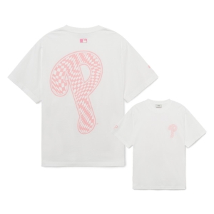 MLB 남녀공용 체커보드 클리핑 로고 오버핏 반팔티셔츠 필라델피아 필리스_3ATSO0233 10WHS - 에누리 가격비교