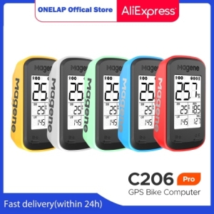 스마트 자전거 GPS 속도계 워치 시계 Magene-C206pro 컴퓨터 사이클링 무선 방수 블루투스 ANT 주행 거리계 - 에누리 가격비교