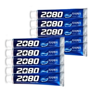 애경 2080 어드밴스 블루 치석케어 치약 120g[10개] - 에누리 가격비교