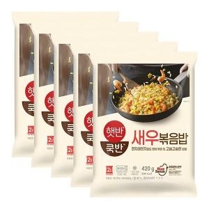 CJ제일제당 햇반 쿡반 새우볶음밥 420g [5개] : 에누리 가격비교