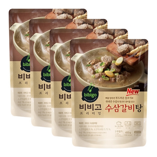 CJ제일제당 비비고 수삼갈비탕 400g[4개] - 에누리 가격비교