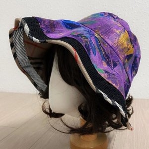 애슬릿 중년 여성 체크 꽃 챙 큰 여름 할머니 모자 10269679 - 에누리 가격비교