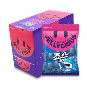 롯데 젤리셔스 죠스바젤리 70g X 8개입 1곽 - 에누리 가격비교