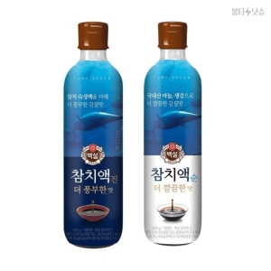 CJ 진참치액 2종세트 진더풍부한 순더깔끔한맛 참치액 900g 2개 각1개 - 에누리 가격비교