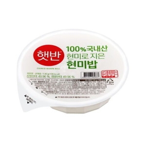 CJ 햇반 현미밥 130g 36개 100프로 현미로 지은 밥 즉석 잡곡 현미 쌀밥 한끼 식사 건강 영양 식단 - 에누리 가격비교