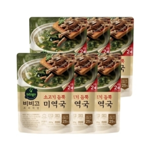CJ 비비고 소고기 듬뿍 미역국 460g x6개 - 에누리 가격비교