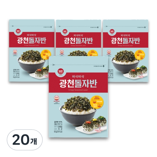 대양식품 바다모아 광천 돌자반 55g[20개] - 에누리 가격비교