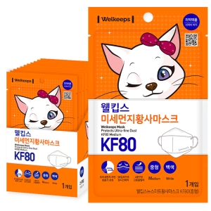 웰킵스 미세먼지 황사 마스크 KF80 중형[100개] - 에누리 가격비교