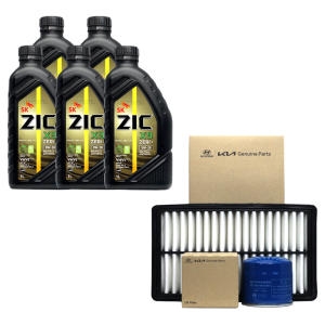 SK엔무브 ZIC 제로 X9 0W20 5L + 순정필터 기아 K7 하이브리드 - 에누리 가격비교