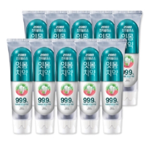 애경 2080 진지발리스 허벌민트 치약 150g [10개] : 에누리 가격비교