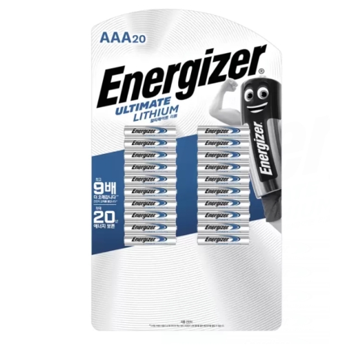 에너자이저 리튬건전지 AAA 20개 - 에누리 가격비교