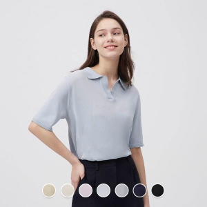 지오다노 여성 폴로 숏 슬리브 스웨터_352512 - 에누리 가격비교