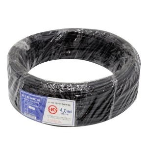 타로시 전선 케이블 HIV 4SQ 100M 1롤 단선 흑색 - 에누리 가격비교