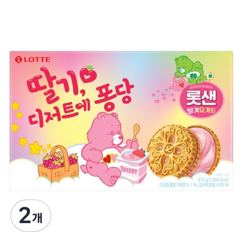 롯데제과 롯샌 딸기요거트 315g [2개] 에누리 가격비교