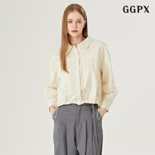 GGPX 카라넥 스트링 포켓 포인트 긴팔 셔츠 GOABA007D - 에누리 가격비교