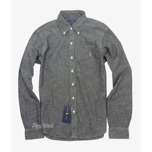 폴로 랄프 로렌 남성 그레이 클래식핏 언턱핏 샴브레이 셔츠 SZ.XS 1440030 - 에누리 가격비교