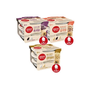 CJ제일제당 햇반 백미 210g 12개 + 흑미밥 210g 12개 + 현미쌀밥 210g 12개 - 에누리 가격비교