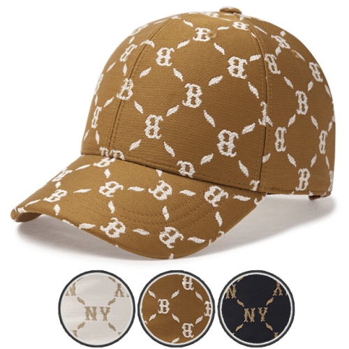 MLB 남여공용 다이아 자카드 모노그램 스트럭쳐 볼캡 3ACPM044N - 에누리 가격비교