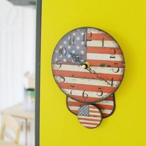 진바스 앤틱한 무소음 소형벽시계 - 에누리 가격비교