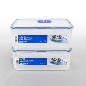 락앤락 클래식 직사각 밀폐찬통 2.6L (HPL826) [2개] - 에누리 가격비교