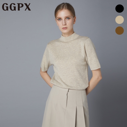 GGPX 울 블랜딩 모크넥 하프 니트 GO8KP024F - 에누리 가격비교