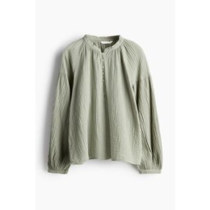 모슬린 에이치엔엠 벌룬 블라우스 1257838003 VERDE CAQUI CLARO : 에누리 가격비교