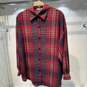밸리걸 HC12 레드타탄체크롱셔츠남방 211690 - 에누리 가격비교