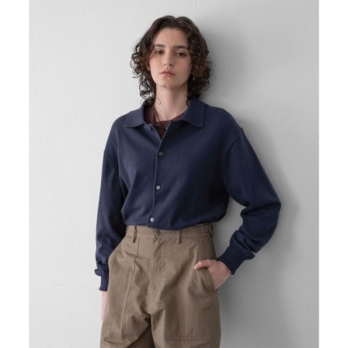 어나더 OFFICE Women Scape Knit Polo Cardigan Deep Navy 1440113 : 에누리 가격비교